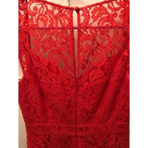 J. Crew | Dresses | J Crew Tinsley Dress In Leavers Lace Poppy Red ...